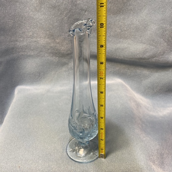 Fenton | Dining | Fenton Light Blue Swung Inverted Strawberry Glass ...